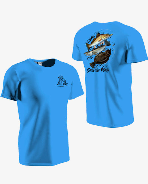 Saltwater Trinity Blue Short Sleeve Dri-fit Performance (SS17) – REEL ...